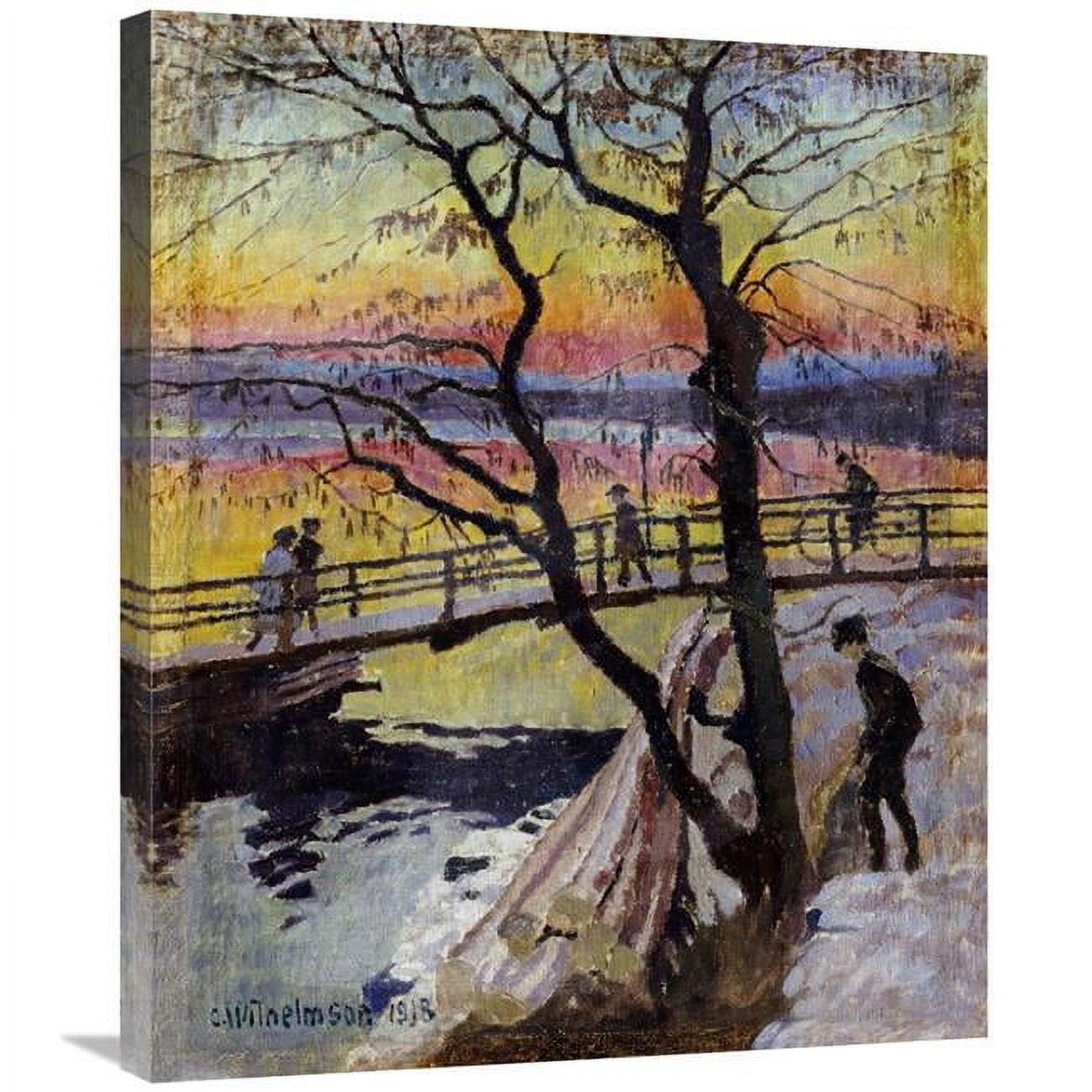 30 in. The Footbridge, Lidingobron Art Print - Carl Wilhelm Wilhelmson ...