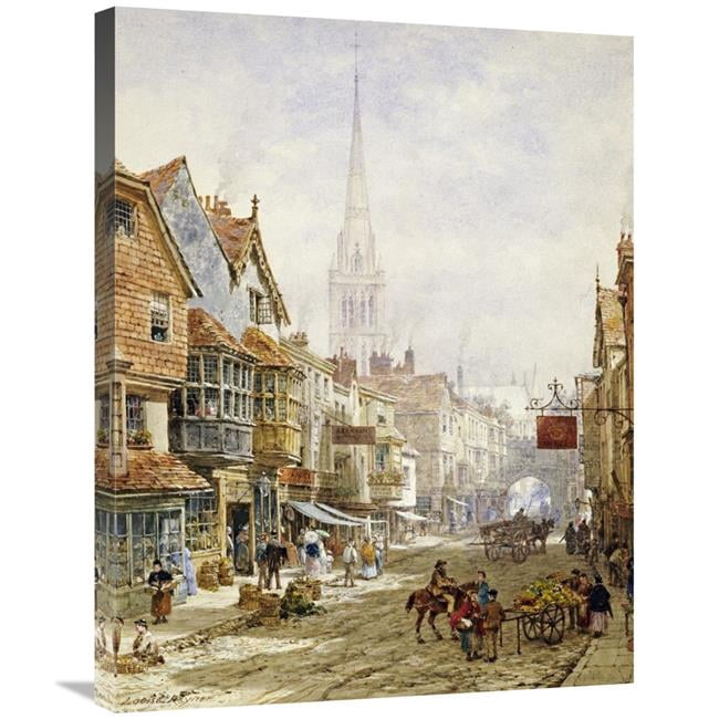 30 in. The High Street, Salisbury Art Print - Louise Rayner - Walmart.com