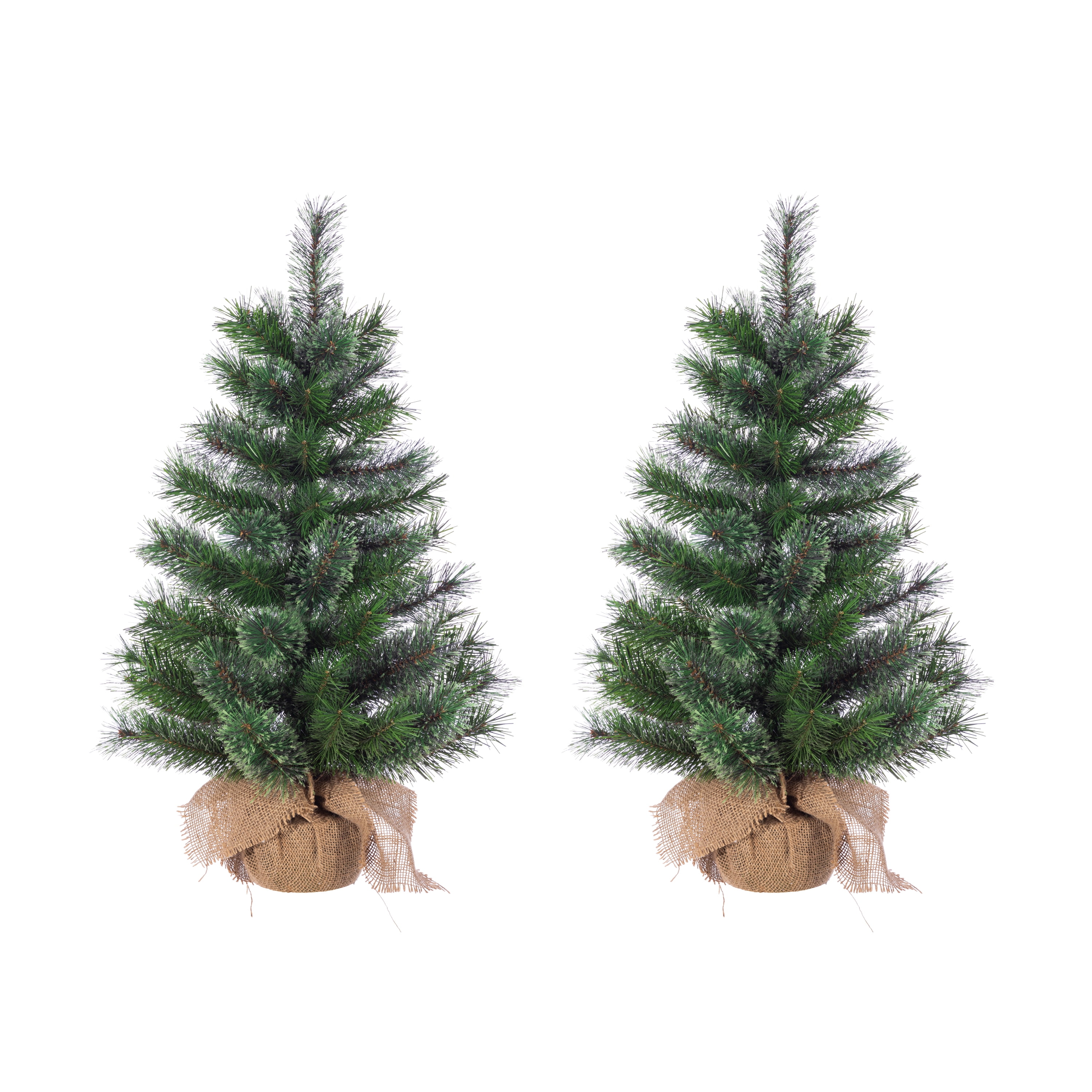 30 in. Un Lit Pistol Pine Needle Tree Set of 2 - Walmart.com