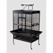 A and E Cage Co. 32"x21" Double Stack Flight Cage - Black - Walmart.com