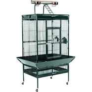Prevue Select Wrought Iron Parrot Bird Cage 24x20x60", Pewter - Walmart.com