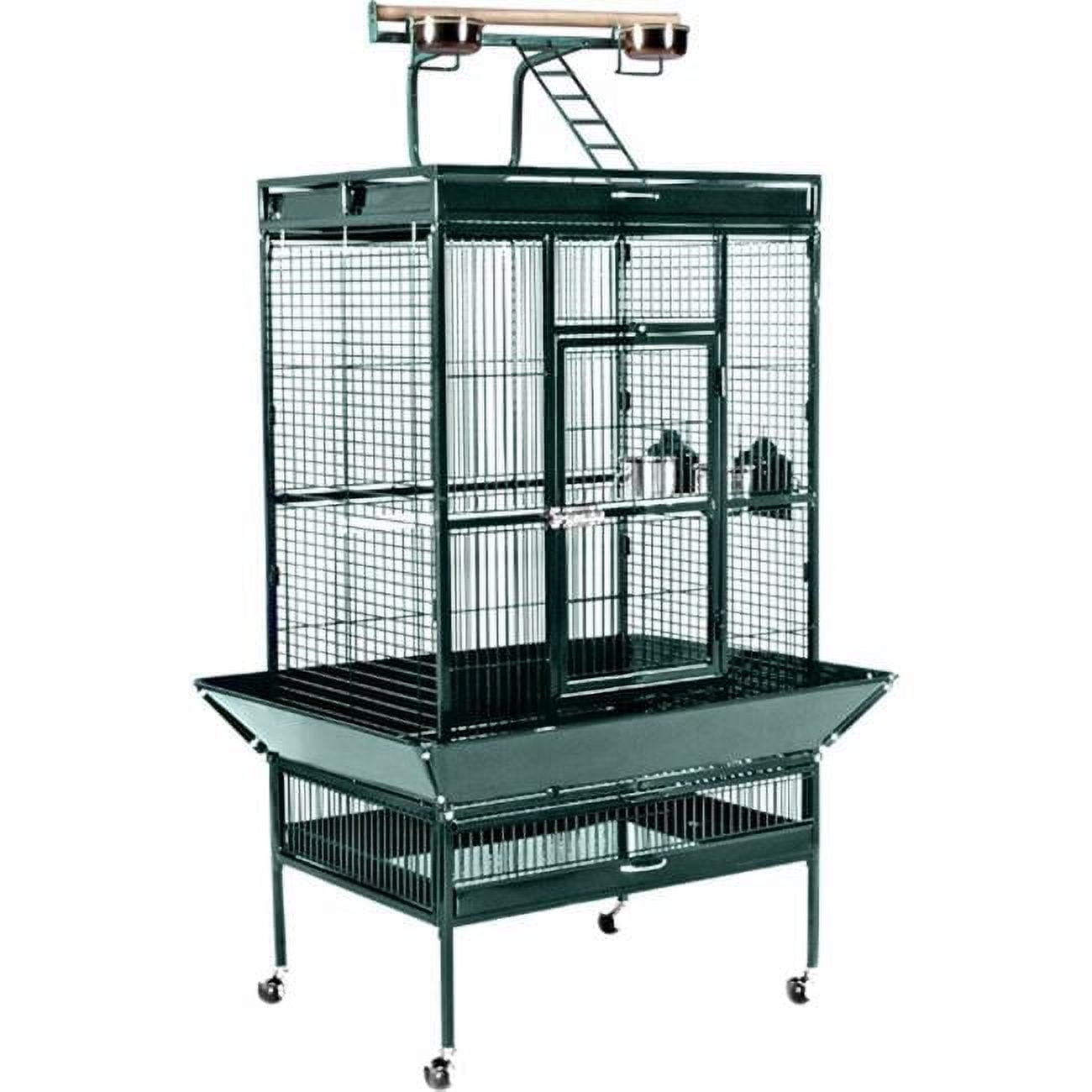 30 in. x 22 in. x 63 in. Wrought Iron Select Cage - Sage - Walmart.com
