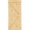 Inandouthome 30 in. x 83.5 in. Solid Core Pine Unfinished Interior Barn ...