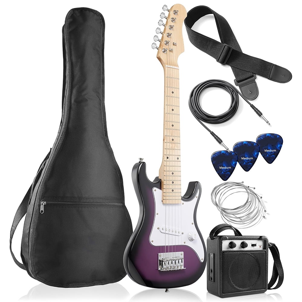 30-inch Beginner Electric Guitar Kit with Amplifier (Purple), Basic ...