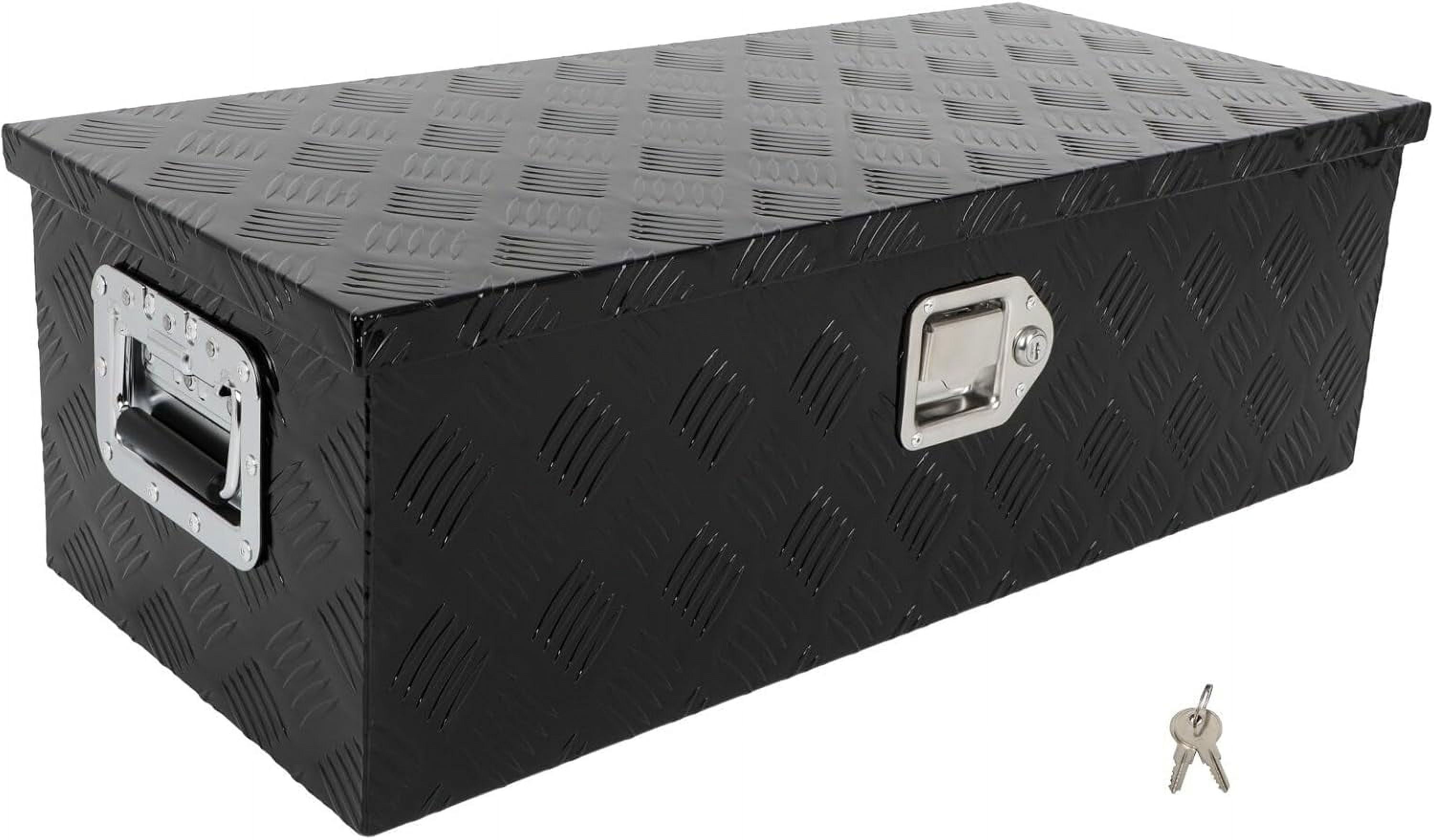 30 inch Black Aluminum Black Truck Bed Tool Box (with two keys) for ...