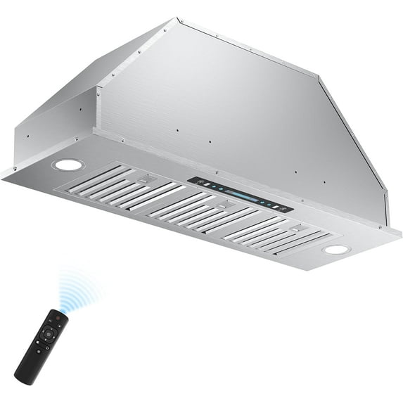 30 inch Built-in/Insert Range Hood 900 CFM, Ducted/Ductless Convertible ...