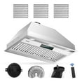 30 inch Built-in/Insert Range Hood, 900 CFM Ducted/Ductless Insert ...