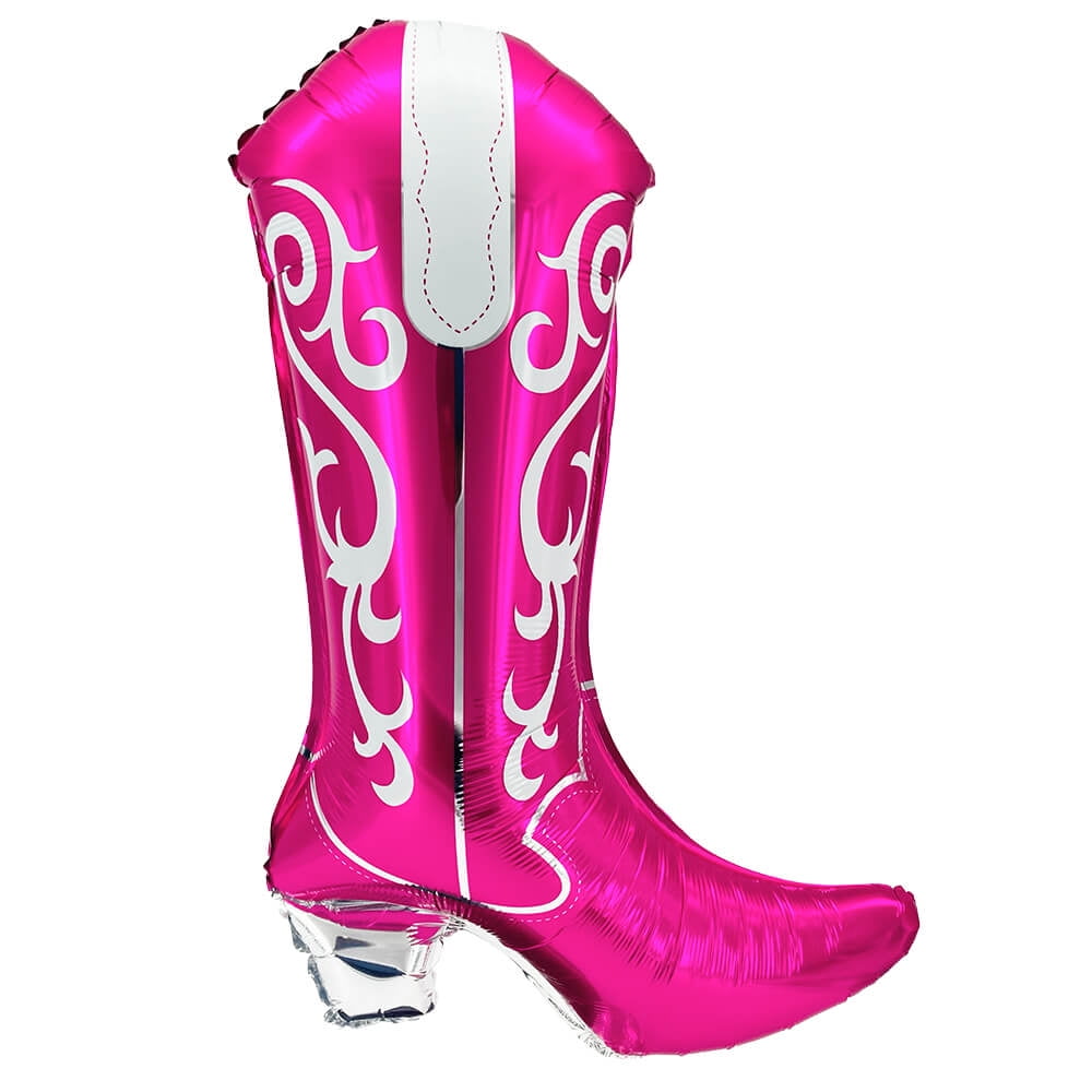 30 inch Cowgirl Boot Foil Mylar Balloon - Party Supplies Decorations ...
