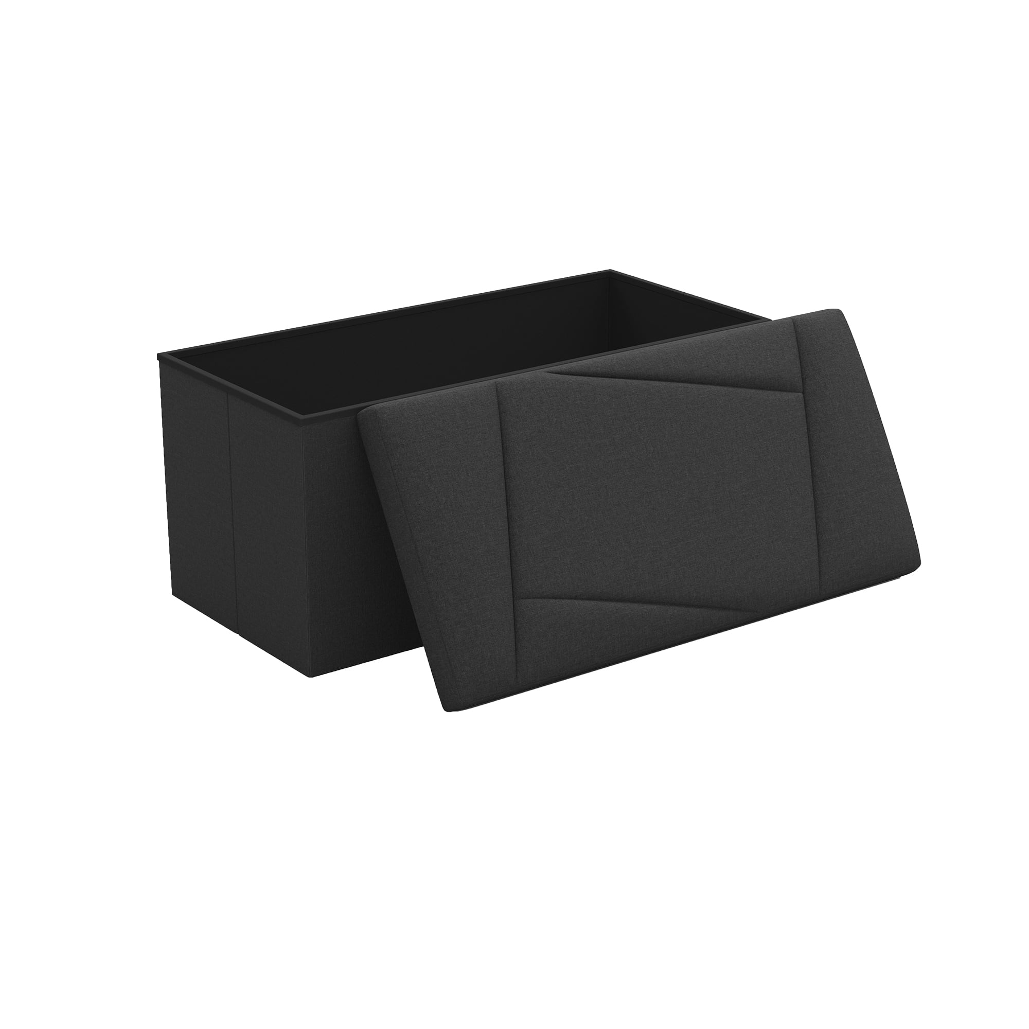 ZETDIY 30" Ottoman with Storage Folding Bench with Detachable, Black ...