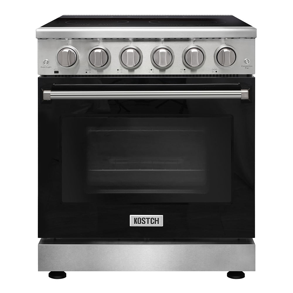 Kostch 30’’ Electric Range with 4.55 cu. ft. True Convection Oven, 5 ...