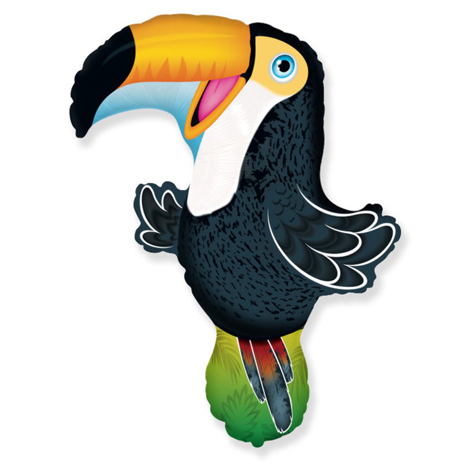 30 inch Toucan Foil Mylar Balloon - Party Supplies Decorations ...