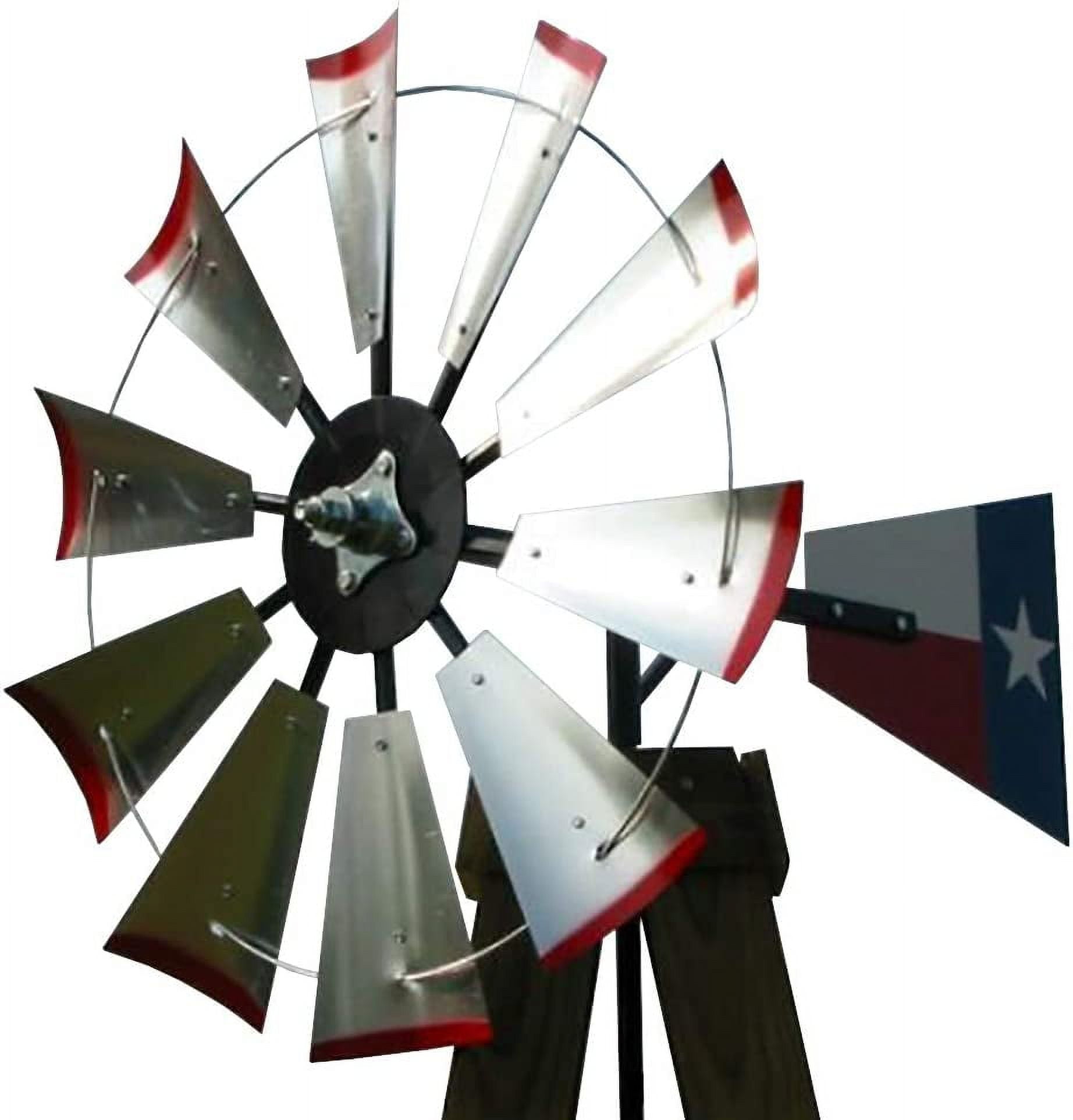 30-inch Windmill Head w/Texas Flag Tail & Instructions to Build an 8 ...