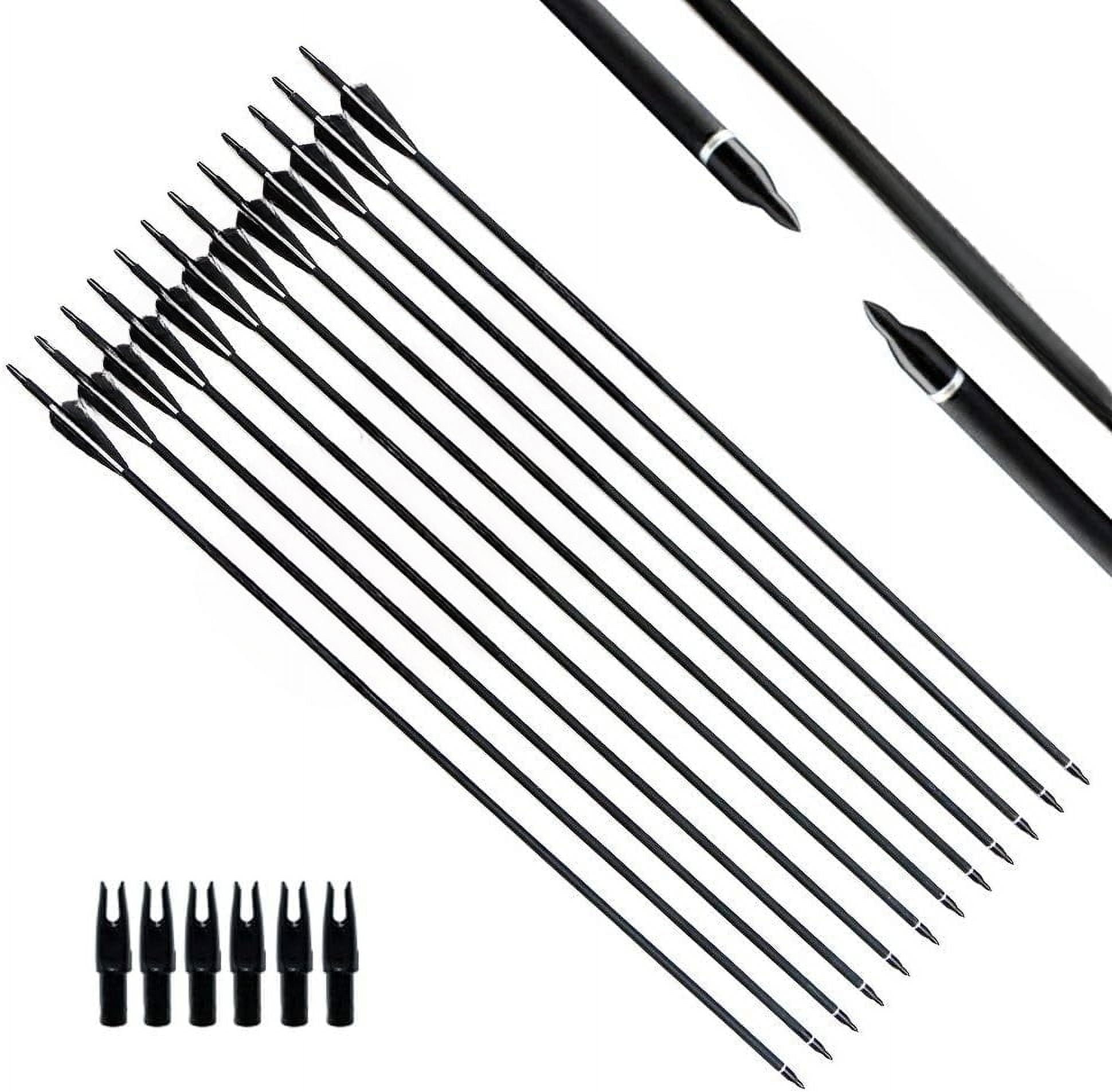 30 inch carbon arrow practice hunting arrow with detachable tip ...