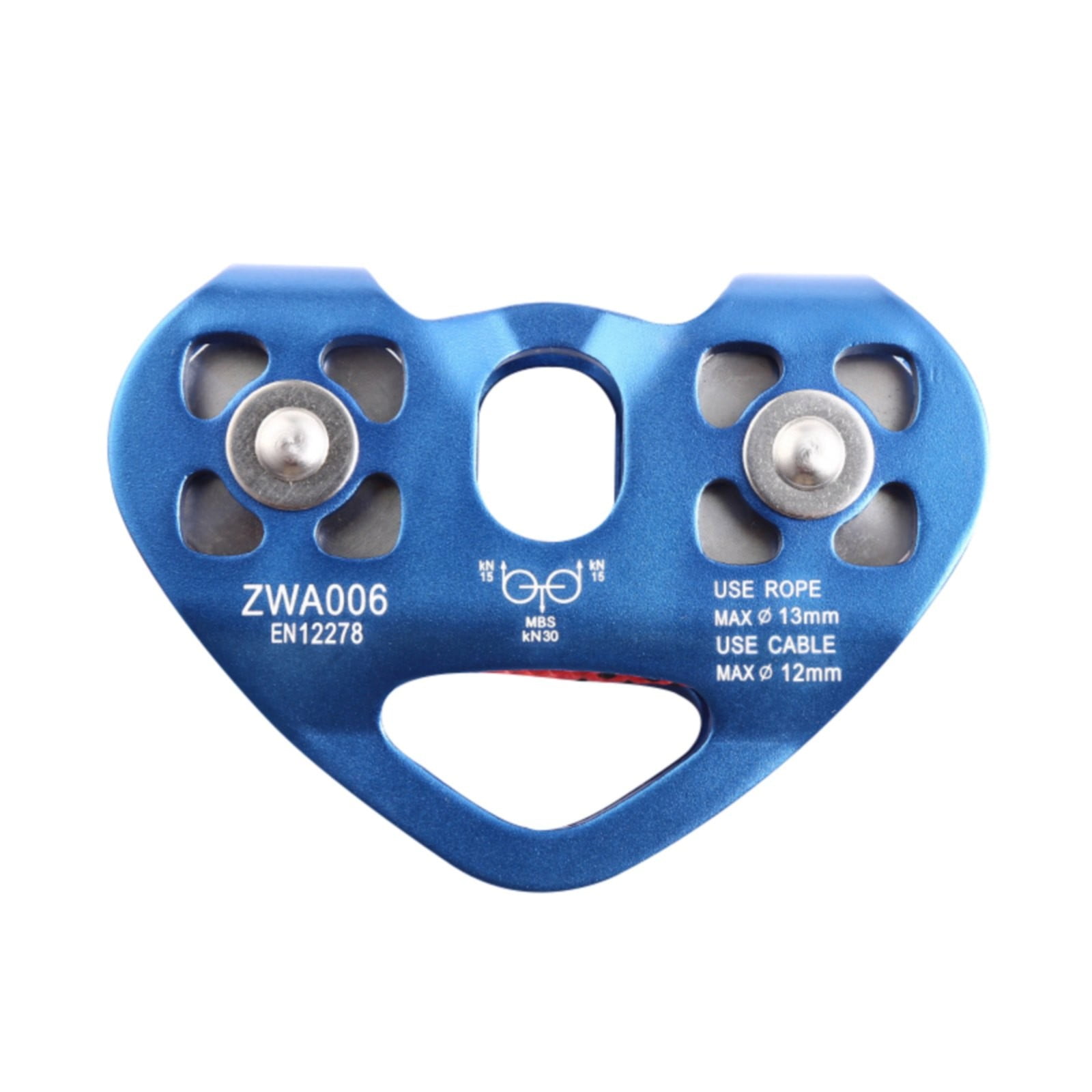 30 kN Zipline Pulley 6700LBS Zip Line Tandem Dual Trolley Kit for Cable ...