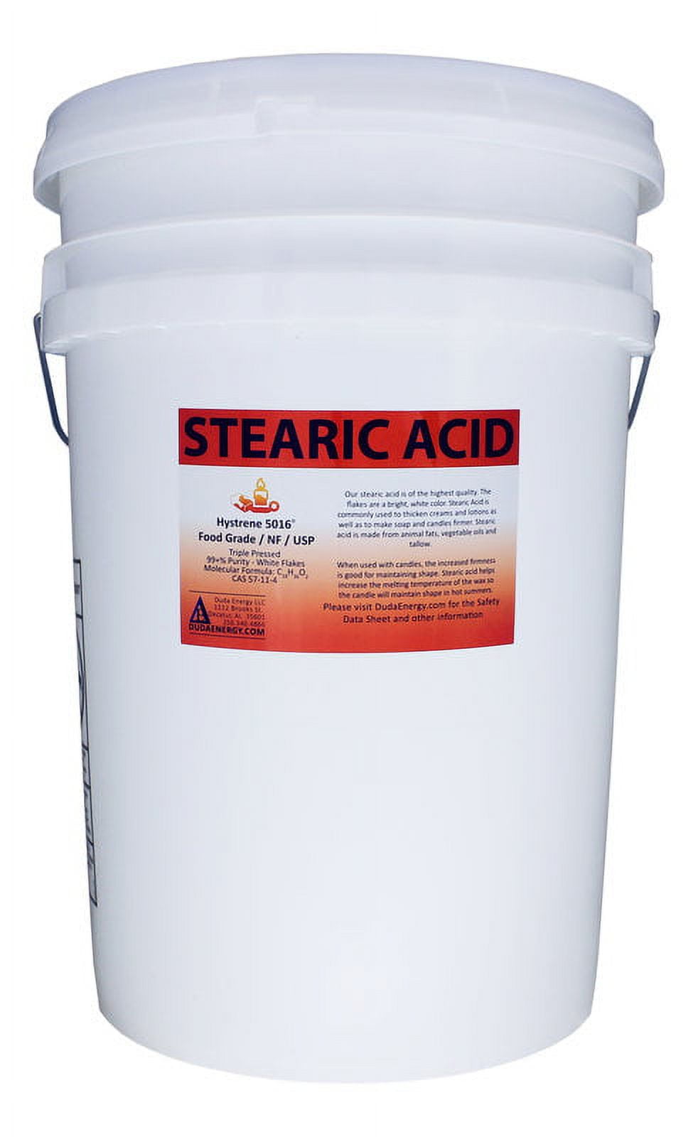 30 lb Pail of Stearic Acid Food Grade NF USP Pure White Flakes Hystrene ...