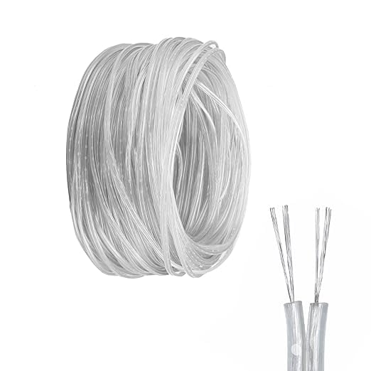 30 m Transparent Cable 28AWG 2 Core PVC Cable Transparent Electric ...