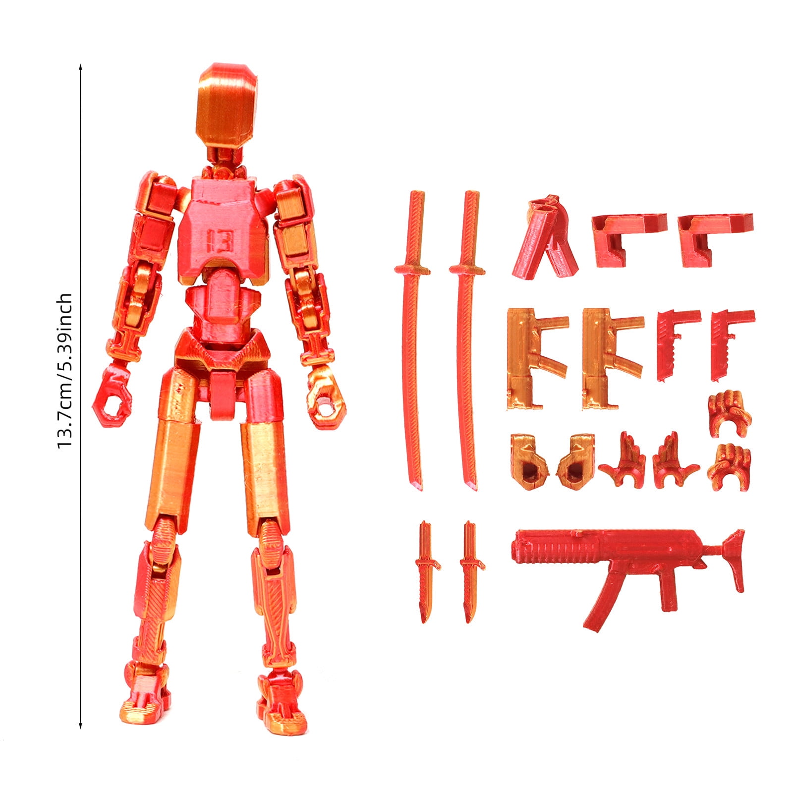 30% off!3D Printed Figure 5.54-inch Dummy13 with Weapon Expansion Set ...