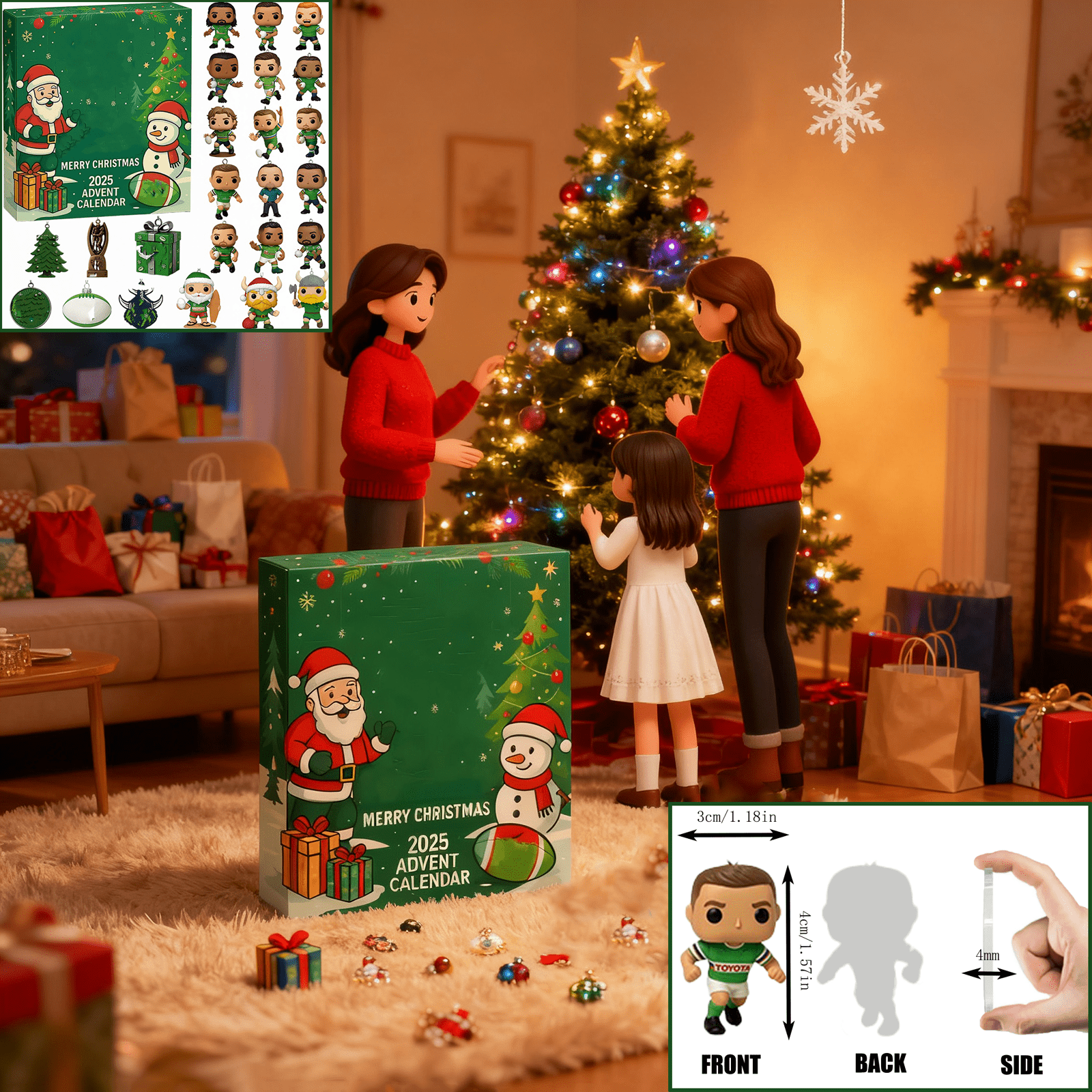 30% off!Assaulters Theme Advent Calendar 2025,2D 24pcs Countdown Box ...