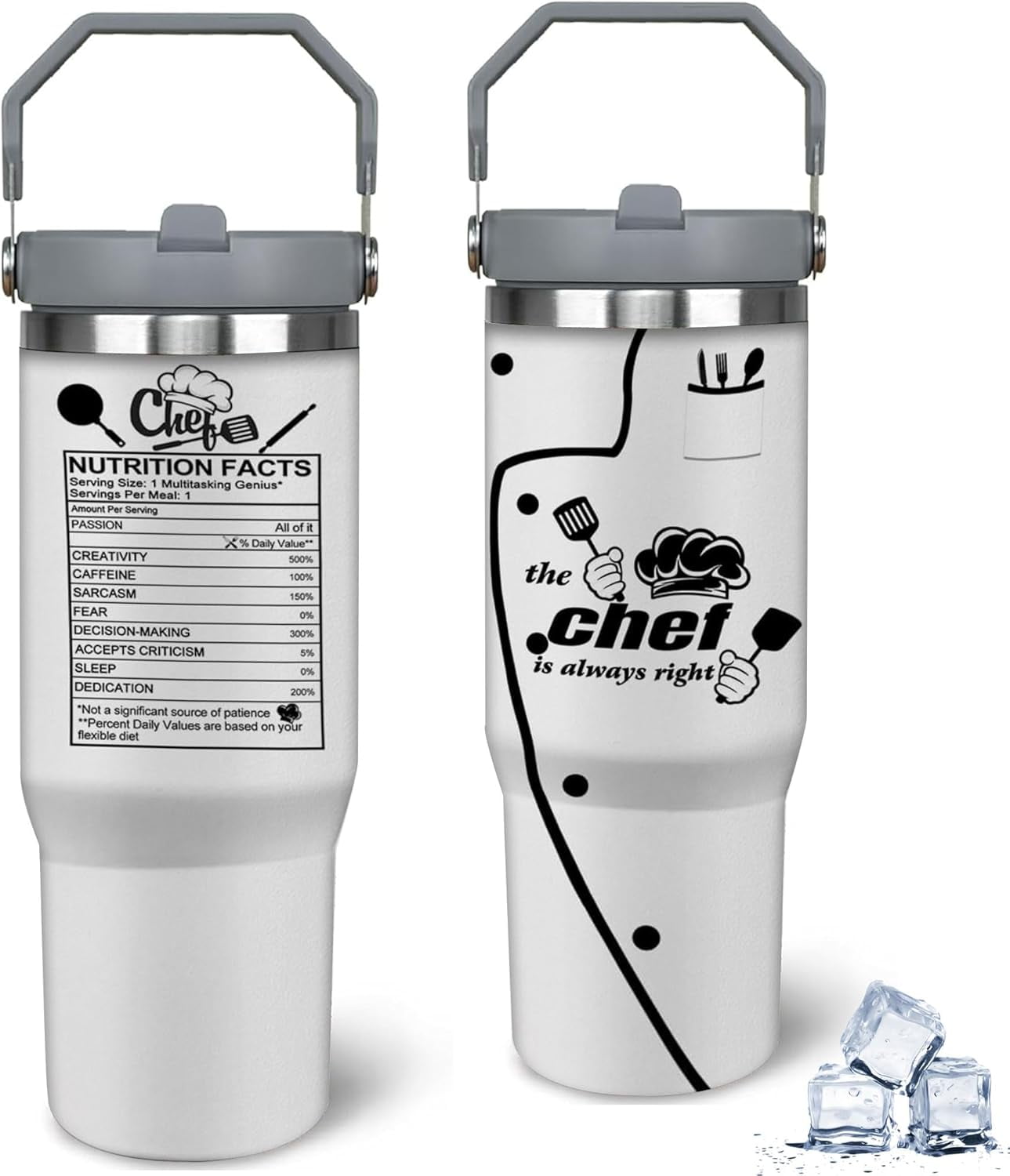 30 oz Chef-Inspired Tumbler - Stainless Steel Cup for Culinary ...