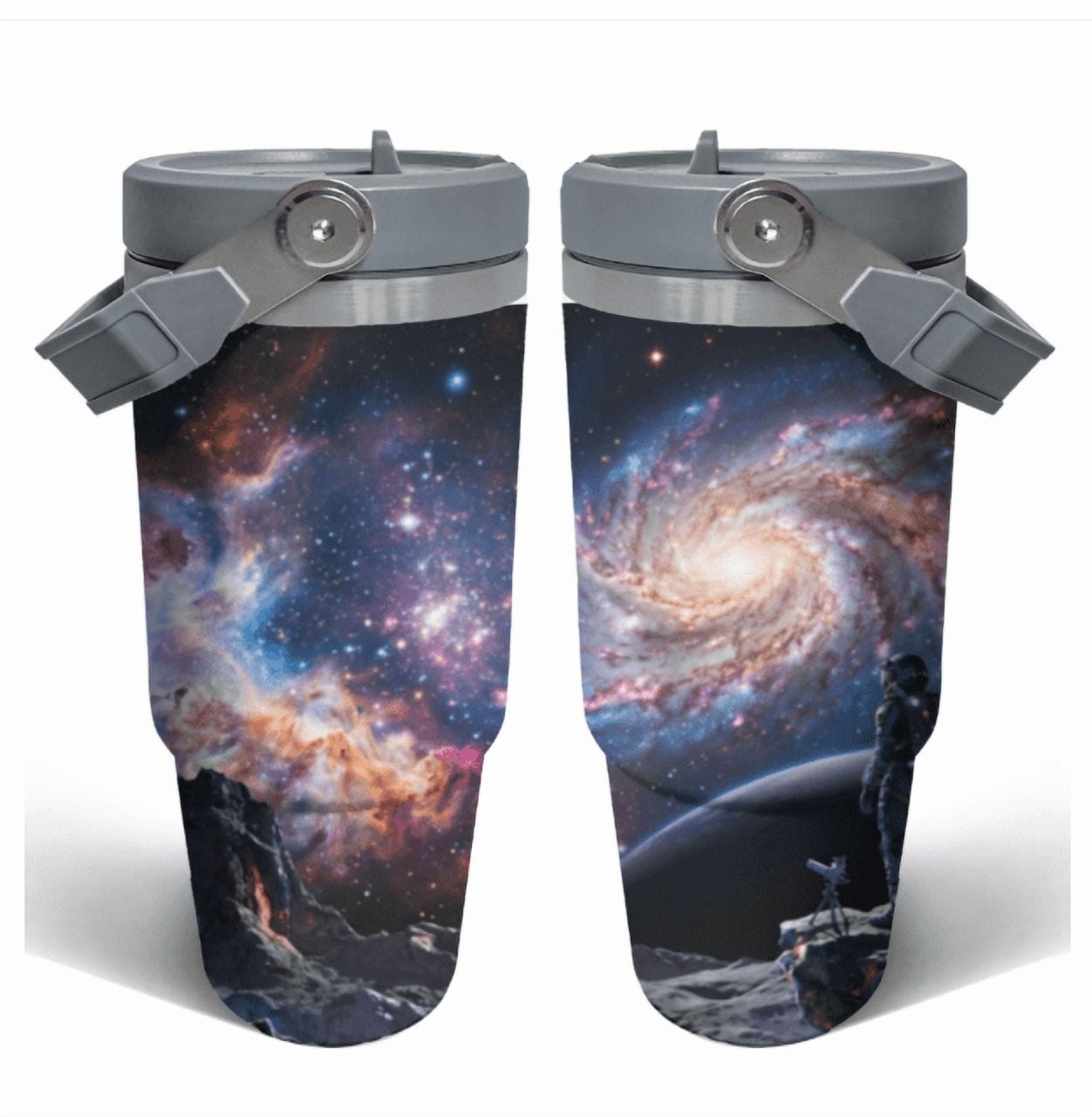 30 oz Galaxy Print Insulated Tumbler, 304 Stainless Steel Coffee Mug ...