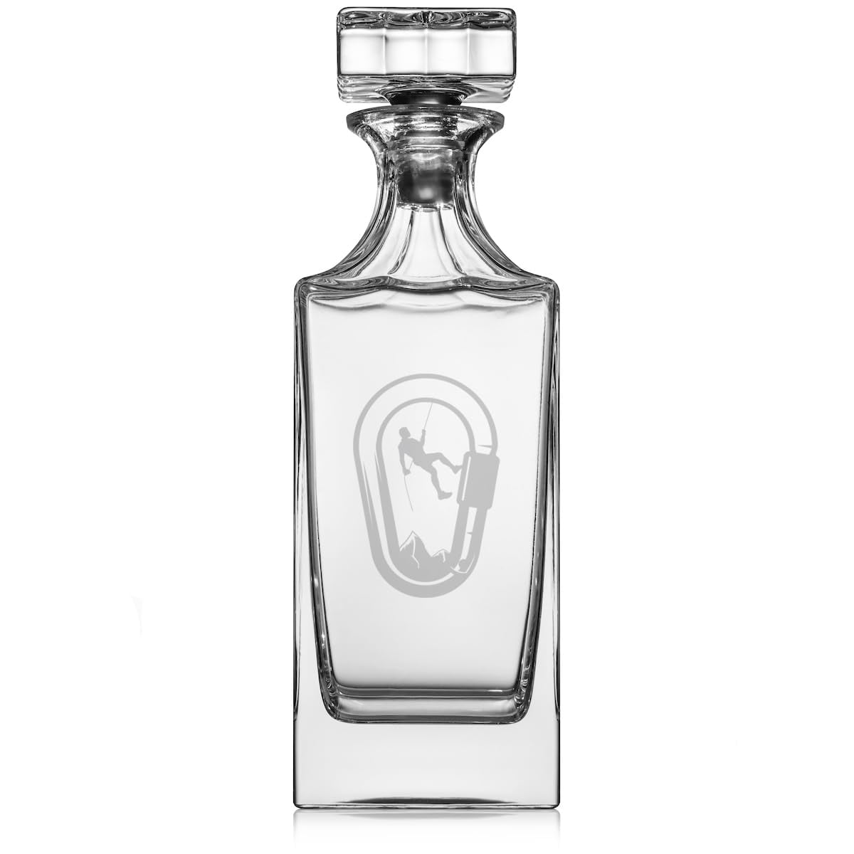 30 oz Glass Whiskey Decanter with Glass Stopper Gift Climber In ...
