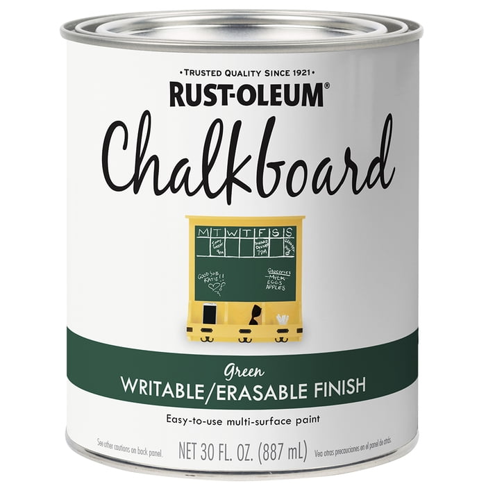 Rust-Oleum Green Chalkboard Paint, 30 oz, Converts Surfaces into ...