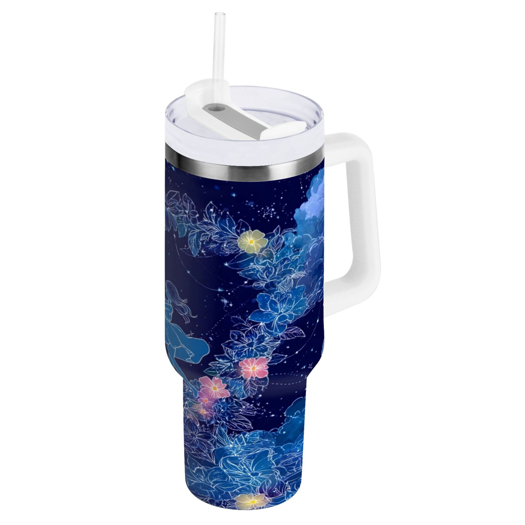 30 oz Tumbler With Handle Stainless Steel Insulated Tumbler With Lid ...