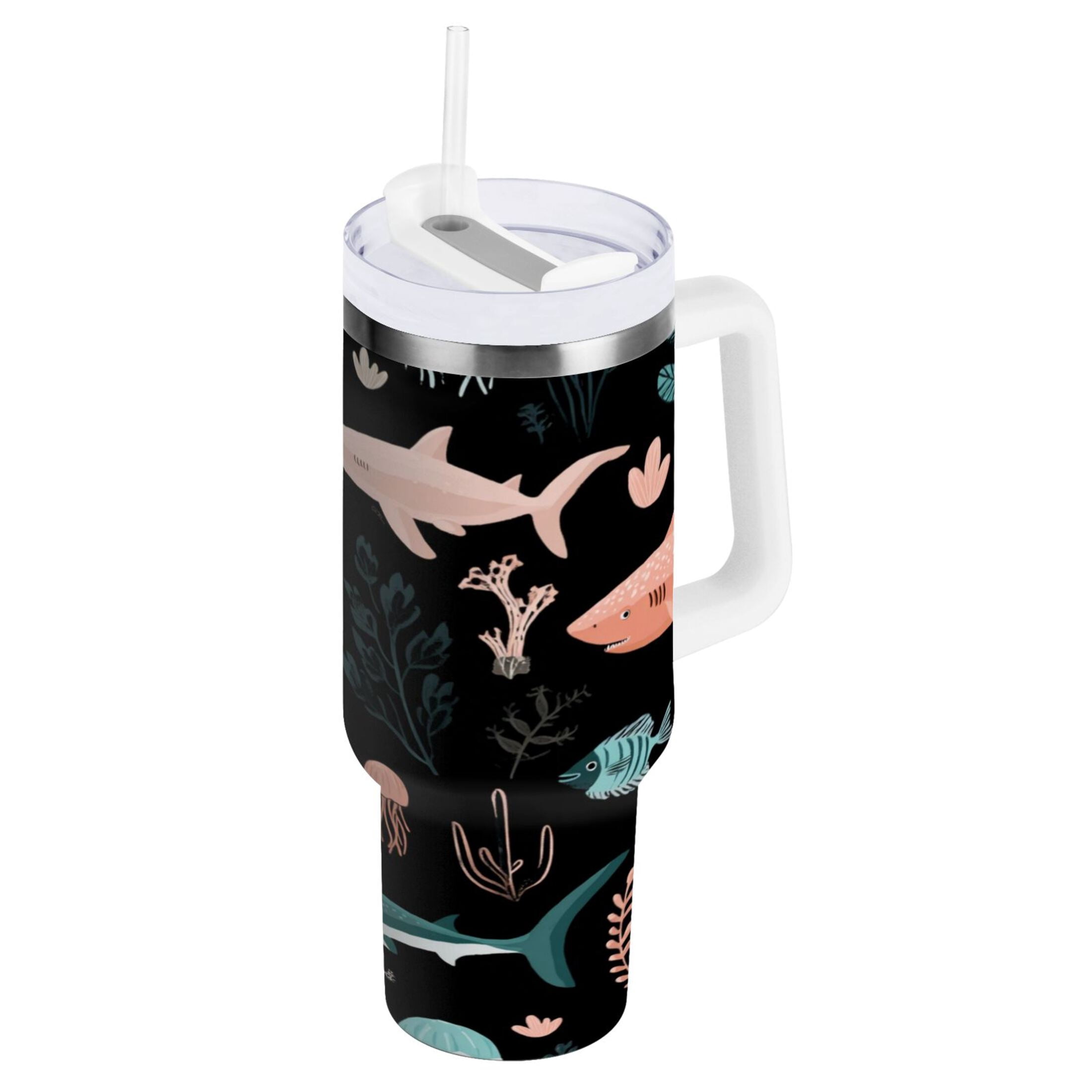 30 oz Tumbler With Handle Stainless Steel Insulated Tumbler With Lid ...