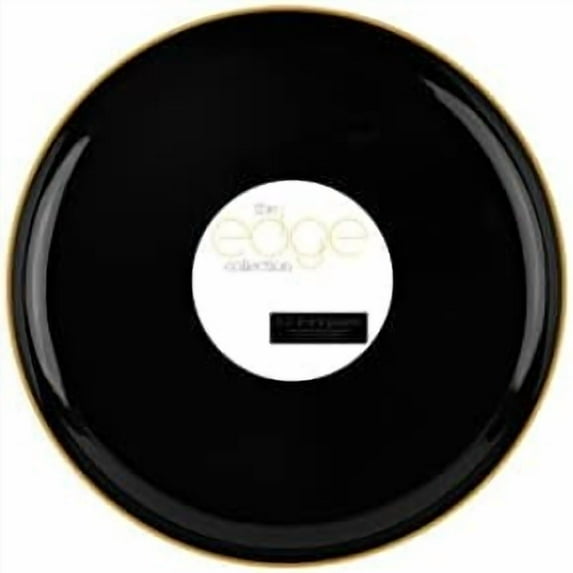 [30 pack 6.3 Plastic Party Plates Edge Collection Premium heavyweight ...