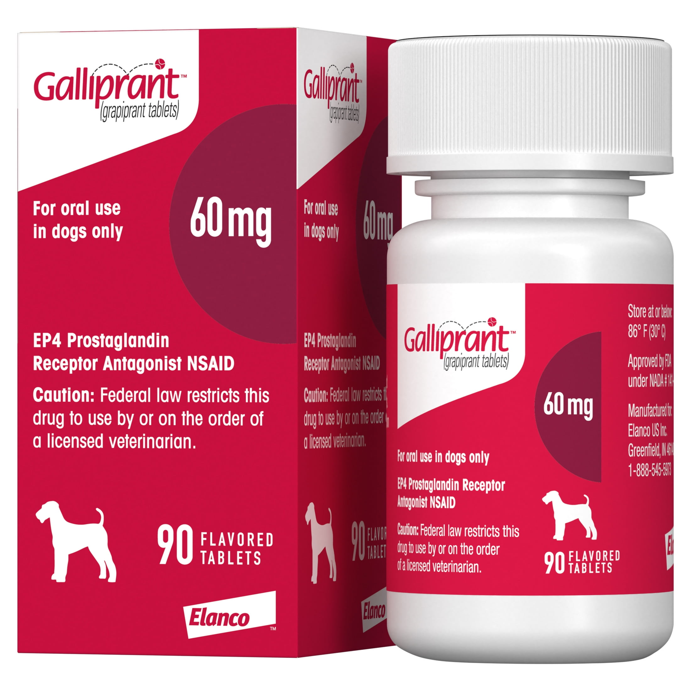 Galliprant Osteoarthritis Pain & Inflammation Control for Dogs, 60mg ...