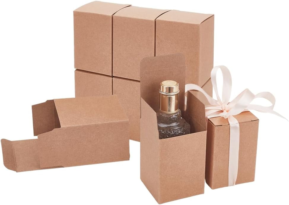 30 pc 30PCS Kraft Paperboard Box Small Paper Boxes with Lids Recycled ...