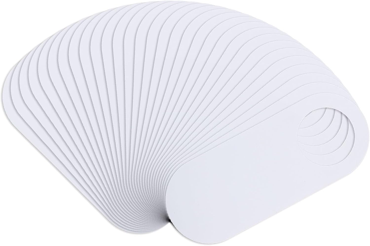 30 pc PP Plastic Hanging Door Handle Hanger Tags Blank Memo Board for ...