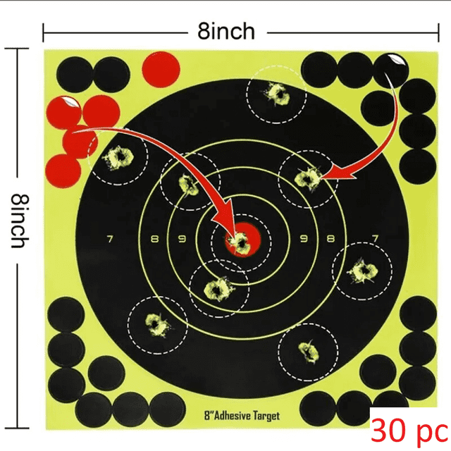 30 pc Reactive Splatter Shooting Targets Instant Feedback Self-Adhesive ...