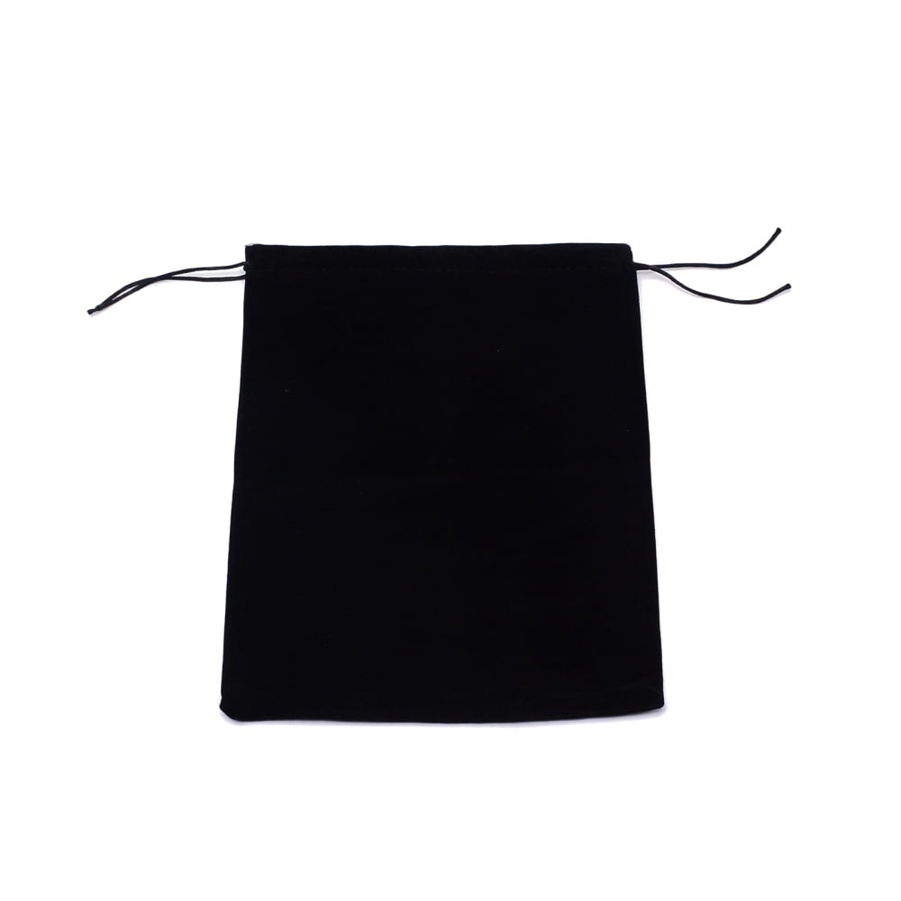 30 pc Rectangle Black Velvet Pouches with Drawstring for Jewelry Gift ...