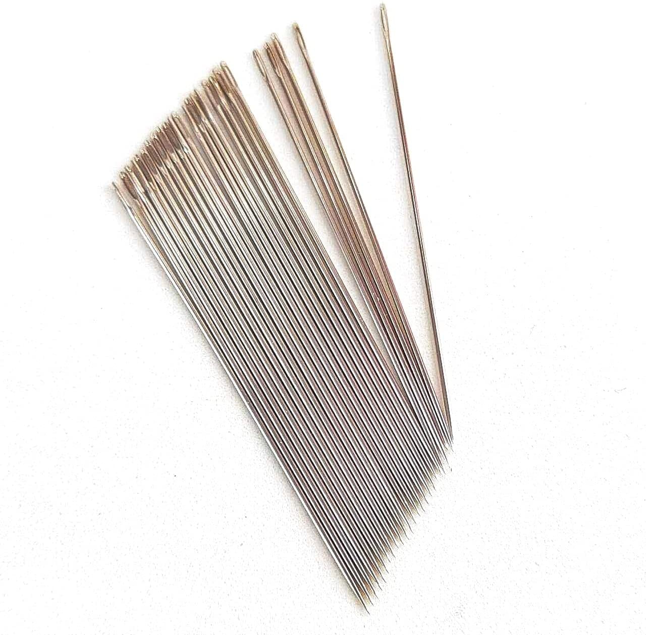 30 pcs. of #8 Hand Sewing Large Eye Sewing Double Long Needles Japanese ...