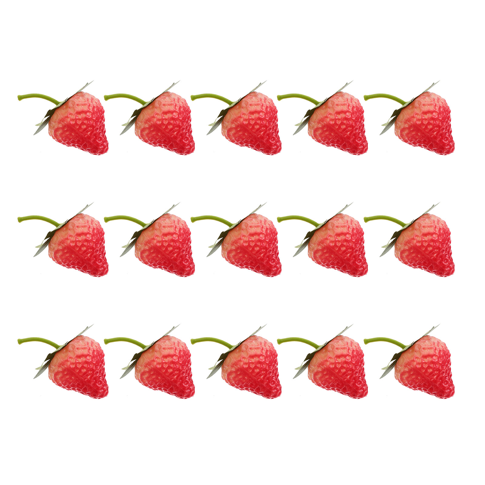 30 pcs Artificial Strawberry Model Fruit Decoration False Strawberry ...