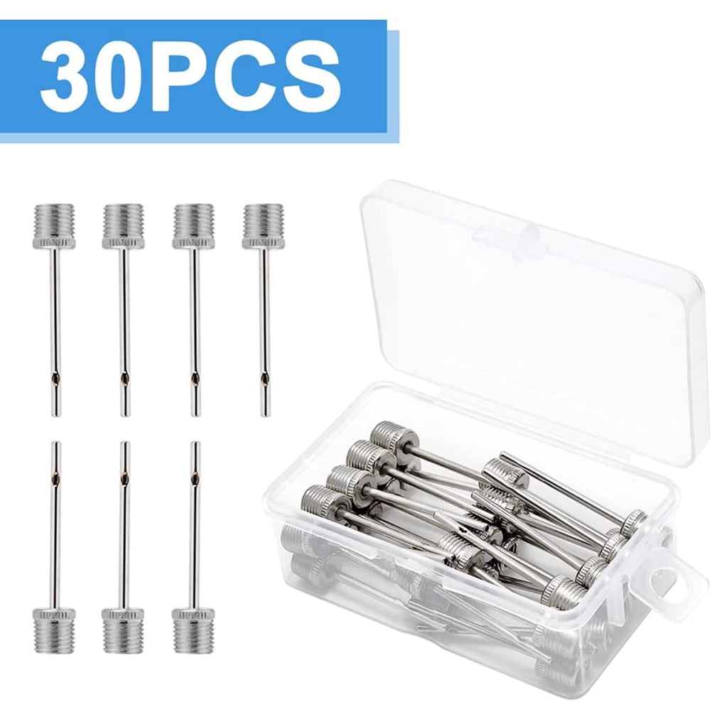 30 pcs Ball Pump Needle with Storage Box Air Inflation Needle for ...