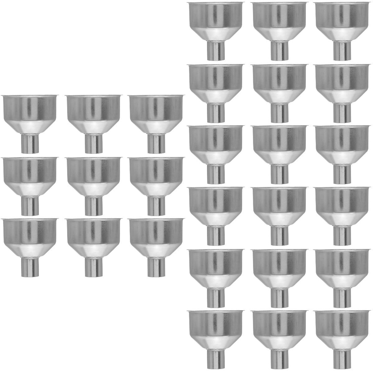 30 pcs Bottle Filling Mini Funnel Oil Transferring Metal Funnel ...