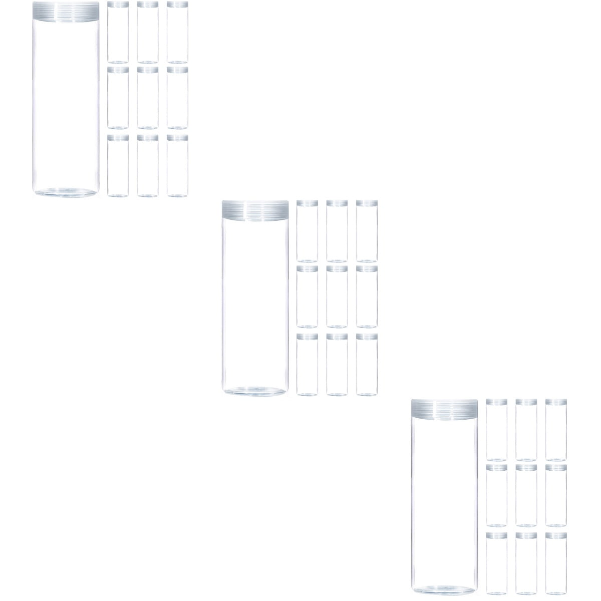 30 pcs Tubes Quarter Rolls Wrappers Plastic Holders Storage Tube ...