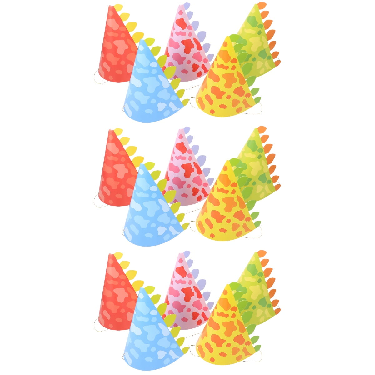 30 pcs Dinosaur Party Paper Hats Kids Party Cone Hats Paper Cartoon ...