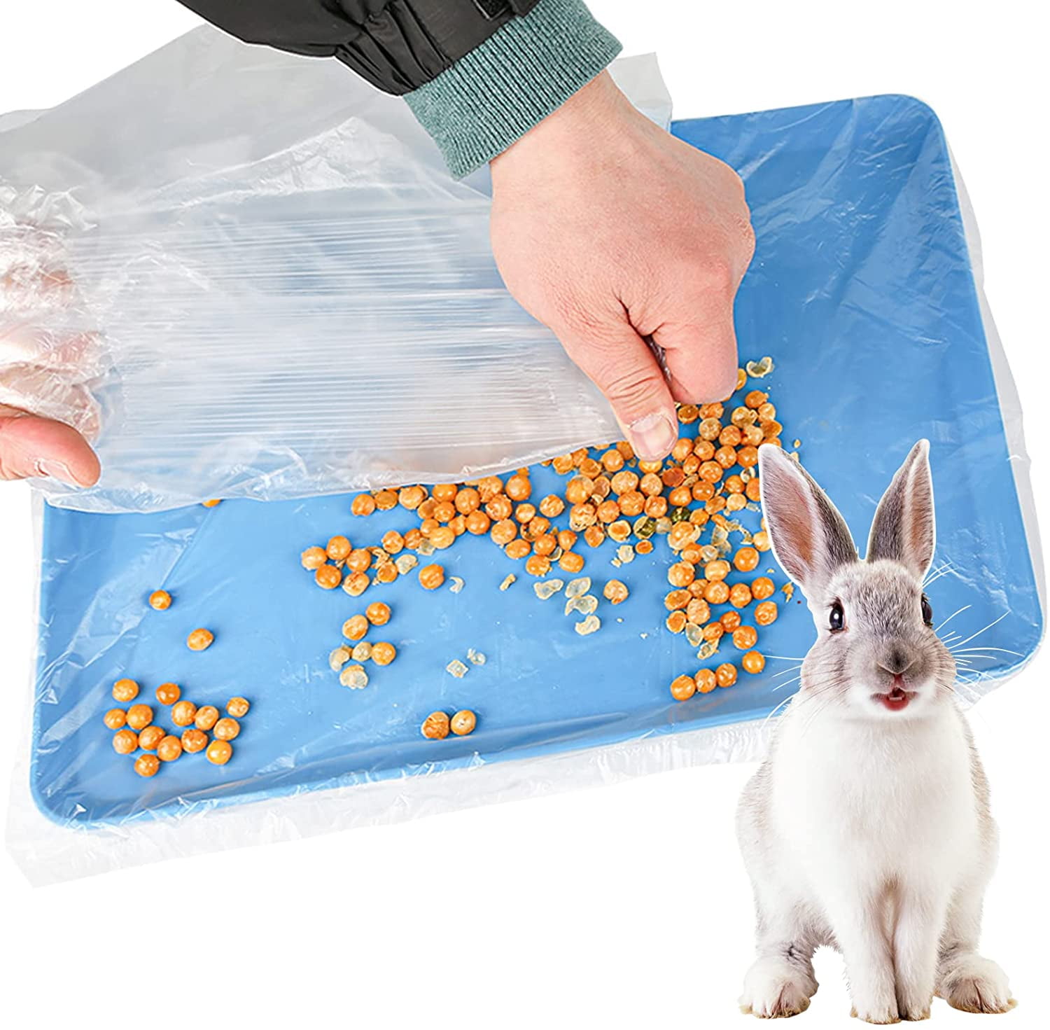 30 pcs Disposable Rabbit Cage Liner, Disposable Rabbit Leak Proof Cage ...