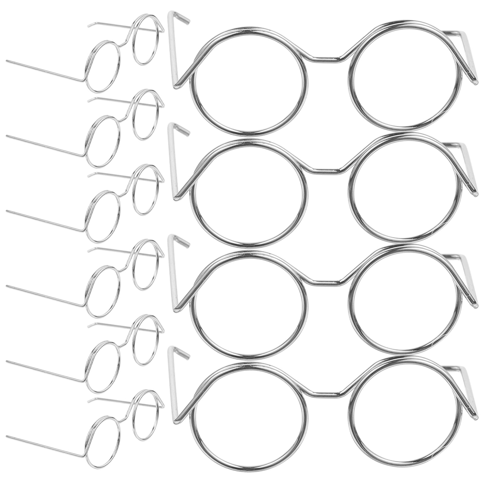 30 Pcs Doll Glasses Metal Wire Rim Doll Eyewear Mini Sunglasses Dolls Dress Up Toys