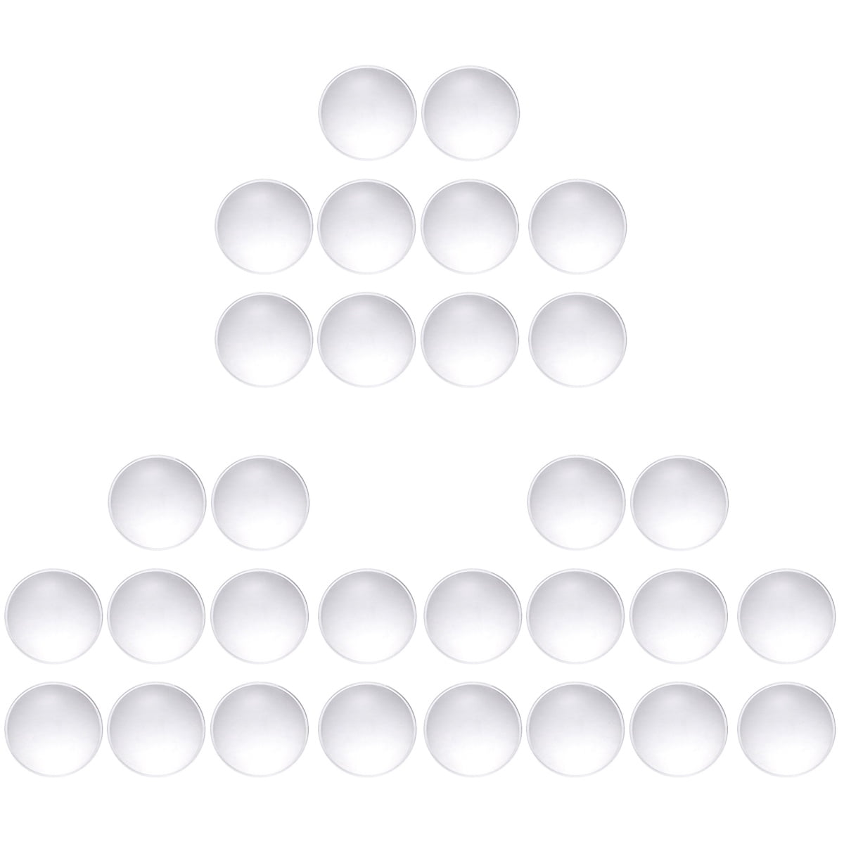 30 pcs Double Convex Lens Magnifying Lens PMMA Optical Lens Magnifying ...