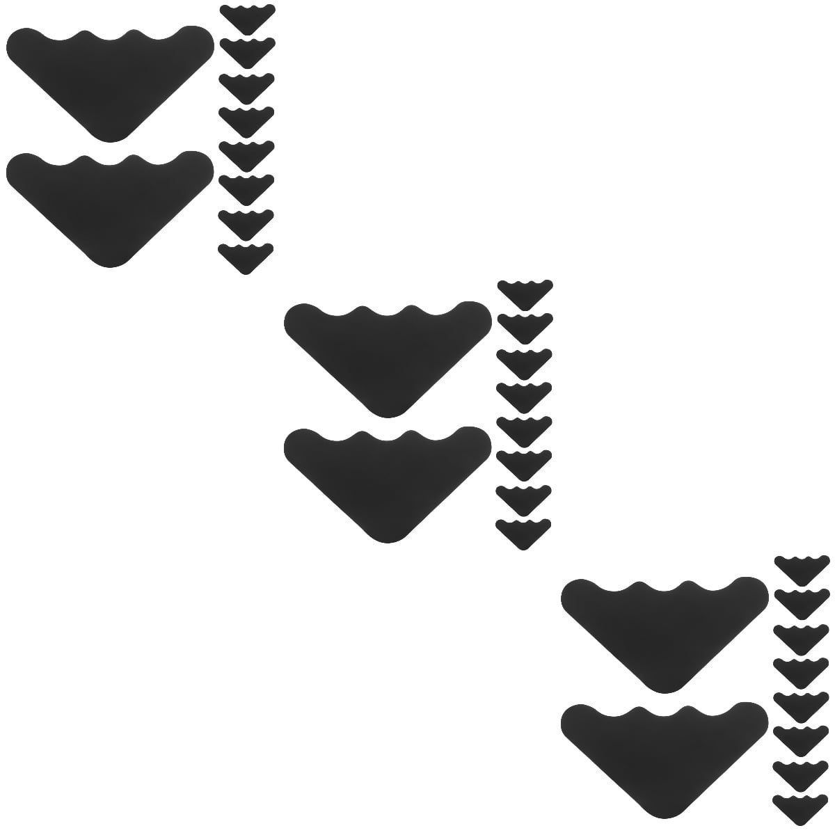 30 pcs Grippers for Rugs Carpet Corner Grips Runner Rug Pad Corner ...