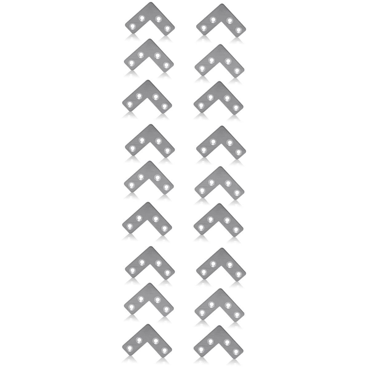 30 pcs L-Shape 40mm*40mm Steel Corner Angle Brackets Brace Fixed Plate ...