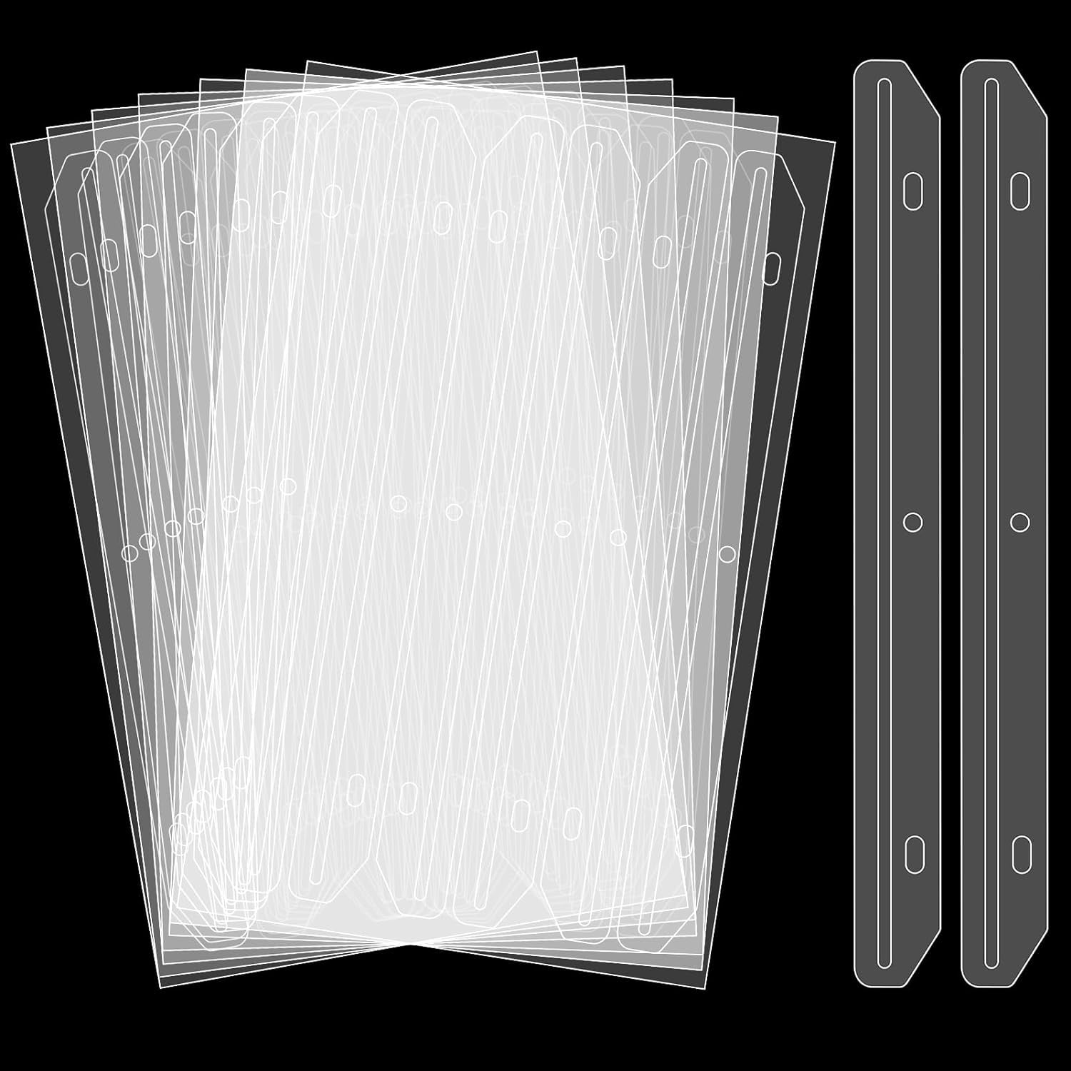 30 pcs Magazine Holders for Binders 3 Hole Punched Plastic Binder ...