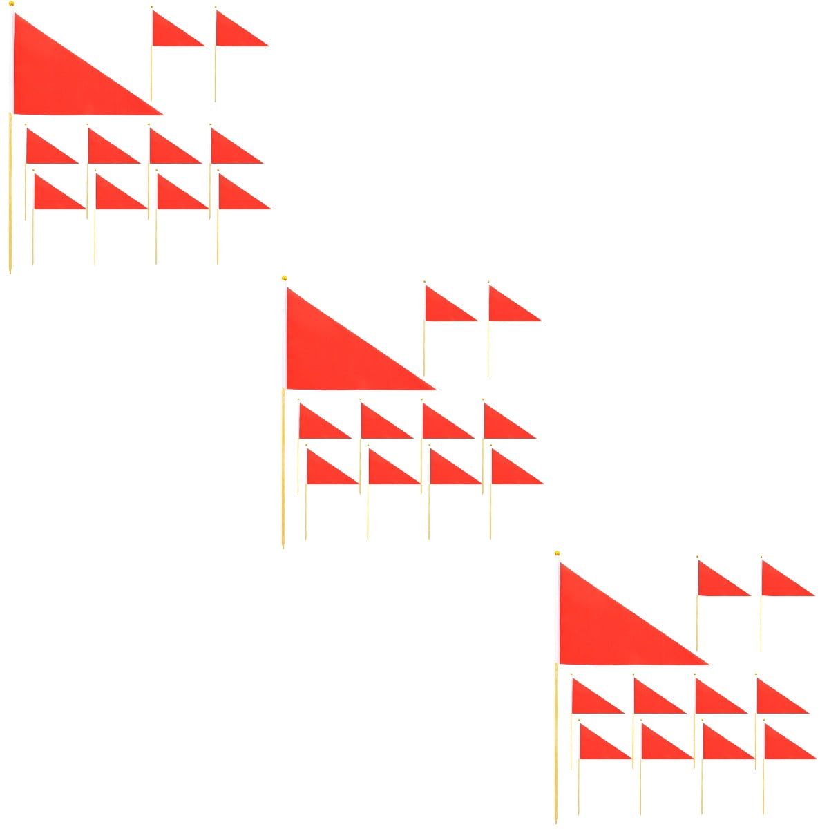 30 pcs Marking Flags Lawn Flags Landscape Flags Construction Marker ...