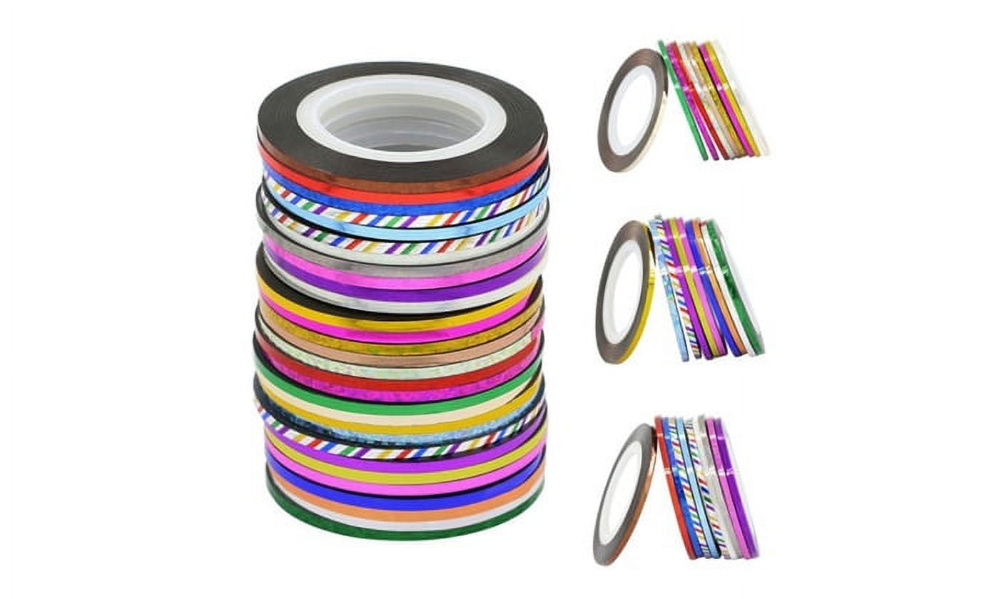 30 pcs Mixed Colors Rolls Striping Tape - Walmart.com