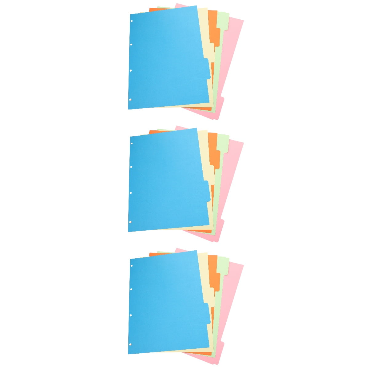 30 pcs Office Binder Page Divider A4 Binder Divider Colored Page Marker ...