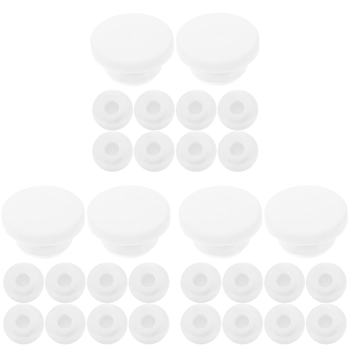 30 pcs Overflow Drain Round Caps Bathroom Bathtub Overflow Cover ...